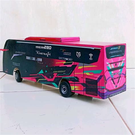Jual Mainan Miniatur Bus Basuri Telolet Tunggal Jaya Blackpink Jb5 Di