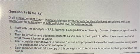 Solved Question 7 15 Marks Draft A New Concept Map