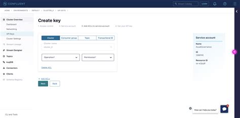 Collect Confluent Cloud Cluster Onboarding Information Axual