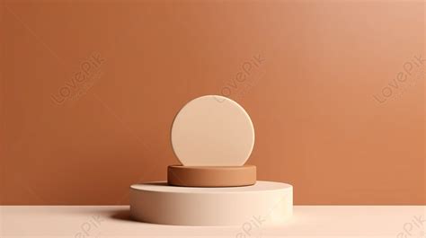 뷰티 및 화장품 제품 전시를 위한 크림 파운데이션이 포함된 미니멀리스트 3d 일러스트레이션 매끄러운 연단 소개 화장 배경 리스 배경 연단 배경 이미지 Hd 화장