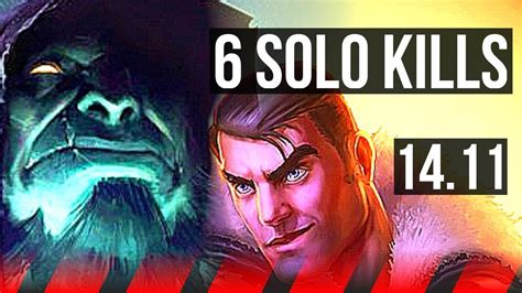 YORICK Vs JAYCE TOP Rank 7 Yorick 6 Solo Kills 1100 Games KR