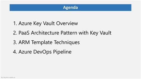 Azure Key Vault With A Paas Architecture And Arm Template Deployment Pptx