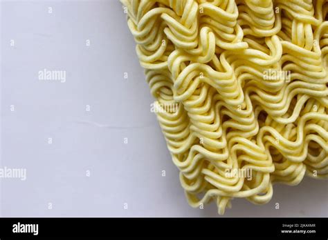 Instant Raw Noodles Isolated On White Background Stock Photo Alamy