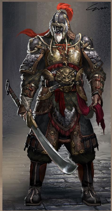 Artstation Fanart Tiandi Forhonor Evan Liu Rpg Character Character