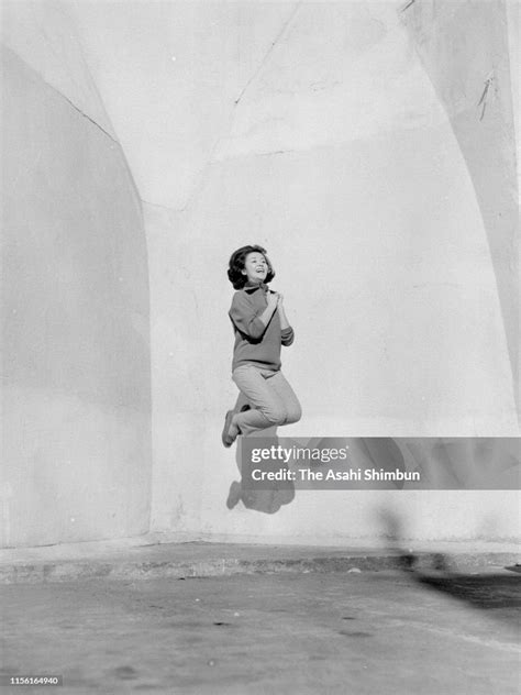 Actress Yuriko Hoshi Poses For Photographs On January 18 1963 In
