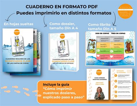 Cuaderno Resumen Significados Tarot Palo De Copas Rider Waite Smith