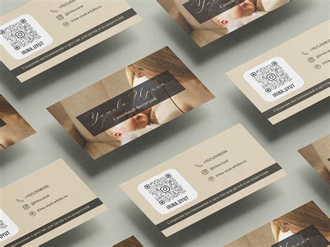 Business Card Визитная карточка для фотографа On Behance