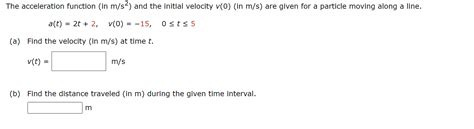 solved the acceleration function in ms2 ﻿and the initial