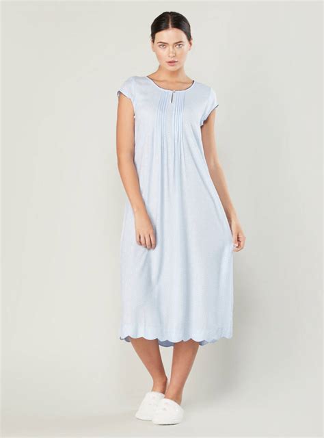 تسوق فستان نوم بأكمام قصيرة وثنيات وطبعات اون لاين ماكس الامارات