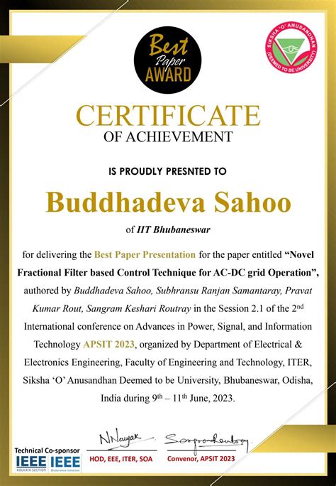 Dr Buddhadeva Sahoo On Linkedin Achievement
