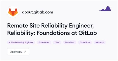 🙂 Gitlab Is Hiring A Remote Site Reliability Engineer Reliability