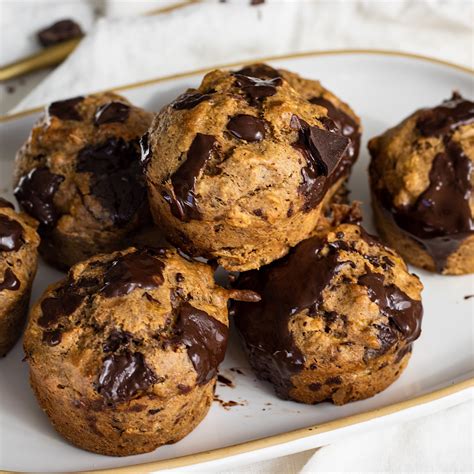 Vegan Banana Oatmeal Muffins With Chocolate Chips Avocado Skillet