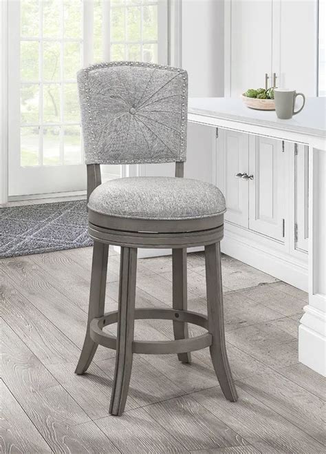 Beautiful Fabric Counter Height Bar Stools Kitchen Cart