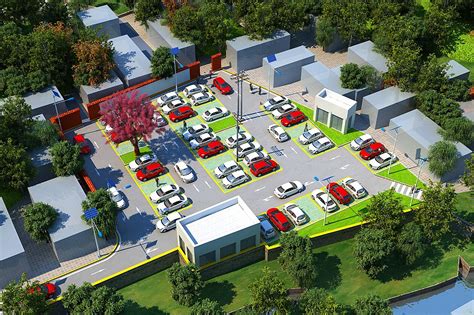 室外停车场规划设计鸟瞰图其他vr设计糖糖丫2020原创作品 站酷zcool