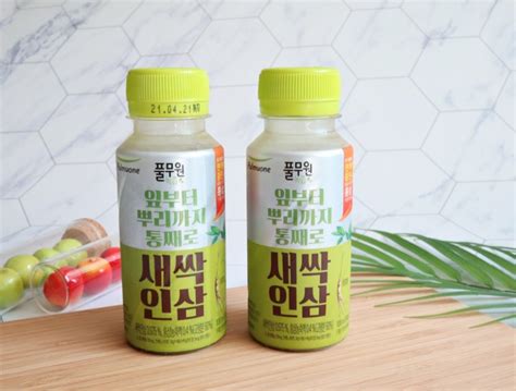 새싹삼 먹는방법 풀무원녹즙 새싹인삼 시작했죠 네이버 블로그