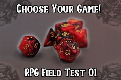 Series Rpg Field Test 01 Choose Your Game Rchoosinggame