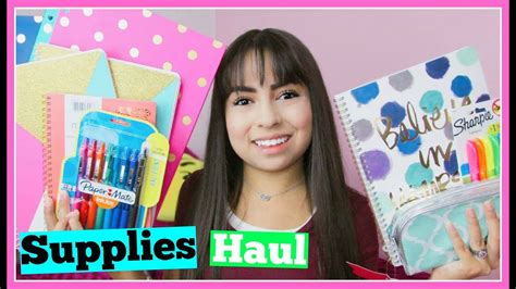 Back To School Supplies Haul 2016 Youtube