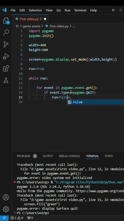 How To Make A Window In Pygame Youtube