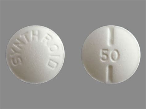 Pill Finder Synthroid 50 White Round