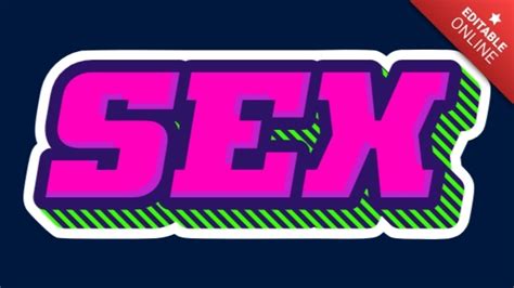 Sex Lettertype Text Effect Generator