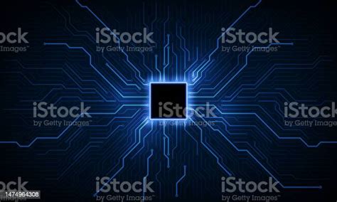 회로 기판 기술 배경 중앙 컴퓨터 프로세서 Cpu 개념 마더 보드 디지털 칩 Cpu에 대한 스톡 벡터 아트 및 기타 이미지 Cpu 머더보드 3차원 형태 Istock