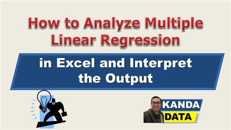 how to analyze multiple linear regression in excel and interpret the