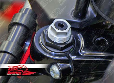 Kit bouchon précharge de ressort pour fourche Harley Davidson diam