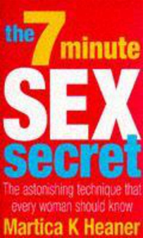 The Minute Sex Secret The Astonishing Technique That Every Woman Should Know Amazon Co Uk