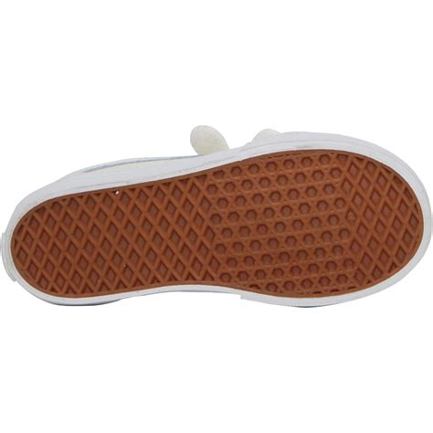 Buy Vans Infant Old Skool Glitter Velcro Trainers White