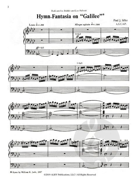 Hymnus 3 Fantasias Von Paul J Sifler Orgel Noten