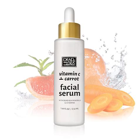 Dead Sea Collection Vitamin C And Carrot Serum For Face Anti Aging
