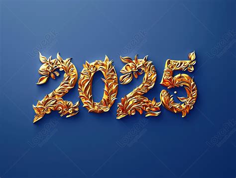 2025 텍스트 효과 골드 스타일 배경