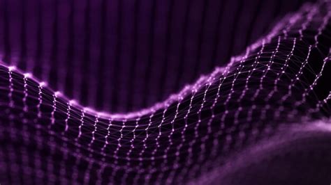 Premium Photo Abstract Wave With Moving Dots And Lines Flow Of