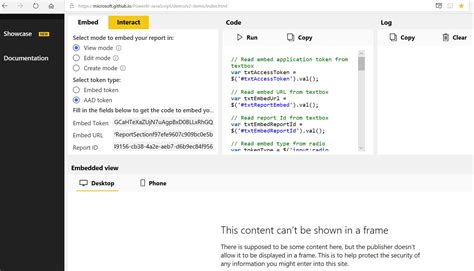 Power Bi Embedded Plaground Error Message Microsoft Fabric Community