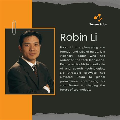 Tensor Labs On Linkedin Mondaymotivation Ai Innovation Tensorlabs Robinli Baidu Innovation