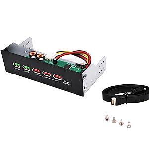 Amazon Com Ezdiy Fab In Gbps Usb Gen Hub And Type C Port Front Panel Usb Hub With Qc