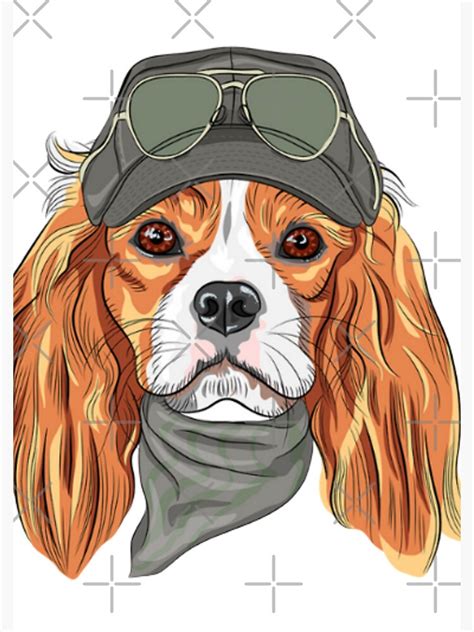 Cuaderno de espiral Diseño de dibujo de perro con sombrero y pajarita