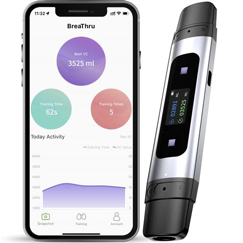 Buy Smart Breathing Trainer Breathing Exercise Device With Breath Monitor App To Strengthen