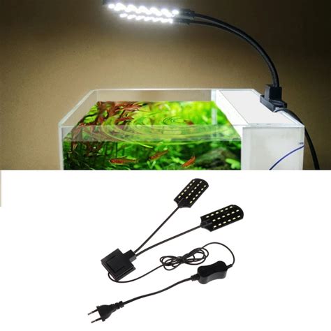 W Fish Tank Lamps EU Plug Clip On Lamp Aquarium Plant Lights High Brightness Energy Saving