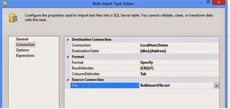 Msbi Ssis Bulk Insert Task