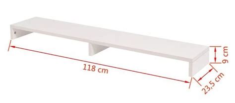 Home Support écran Bois Blanc Chickie 118 Cm Lestendances Fr