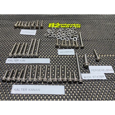 Jual BAUT MESIN NINJA R RR SS BAUT STAINLESS NINJA R RR SS Shopee