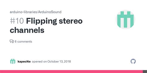 Flipping Stereo Channels Issue Arduino Libraries Arduinosound
