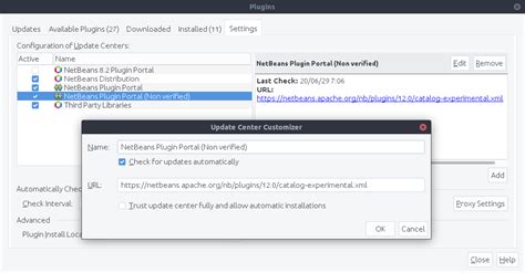 Netbeans Plugin Portal3での未検証プラグインのインストール