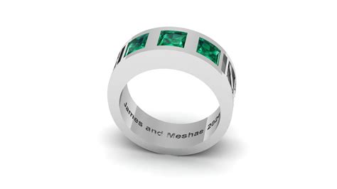 Contemporary Emerald Class Ring Embrace The New Styles