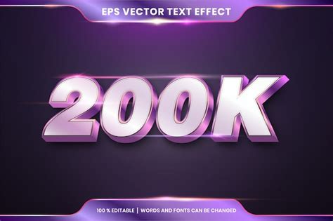 Premium Vector Text Effect In Embossed Hologram Words Font Styles