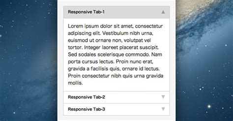 レスポンシブ対応のタブとアコーディオンで切り替わるjqueryプラグイン「easy Responsive Tabs To Accordion