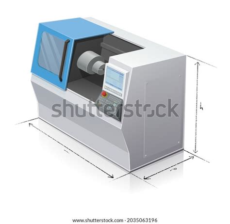 numerically controlled machine tools traces representing stock vector