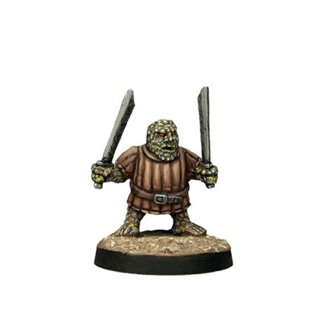 Cdw09 Rock Dwarf With Swords Checkpoint Miniatures