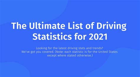 Driving Statistics The Ultimate List Of Car Accident Statistics 2022